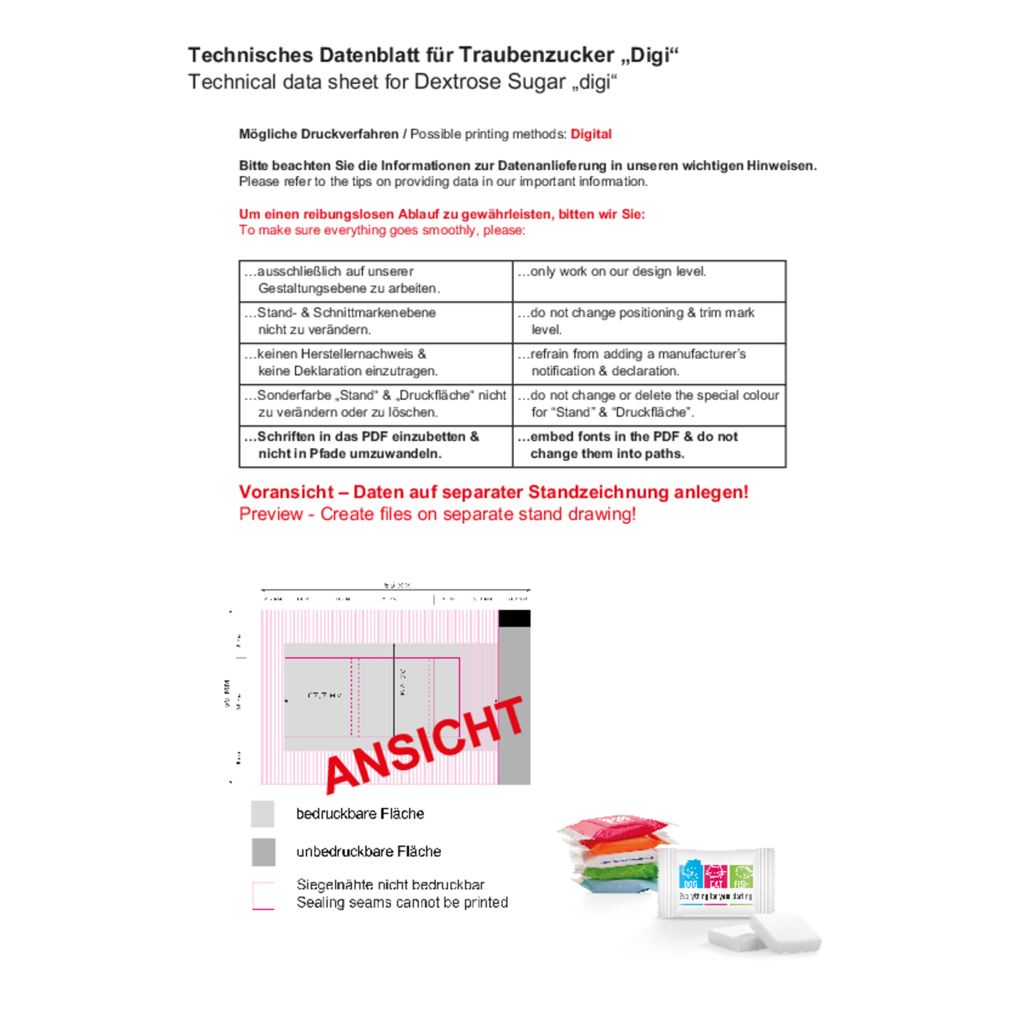 Traubenzucker Quadratisch mit Vitamin C, Zitronengeschmack (Folie, 6g ...