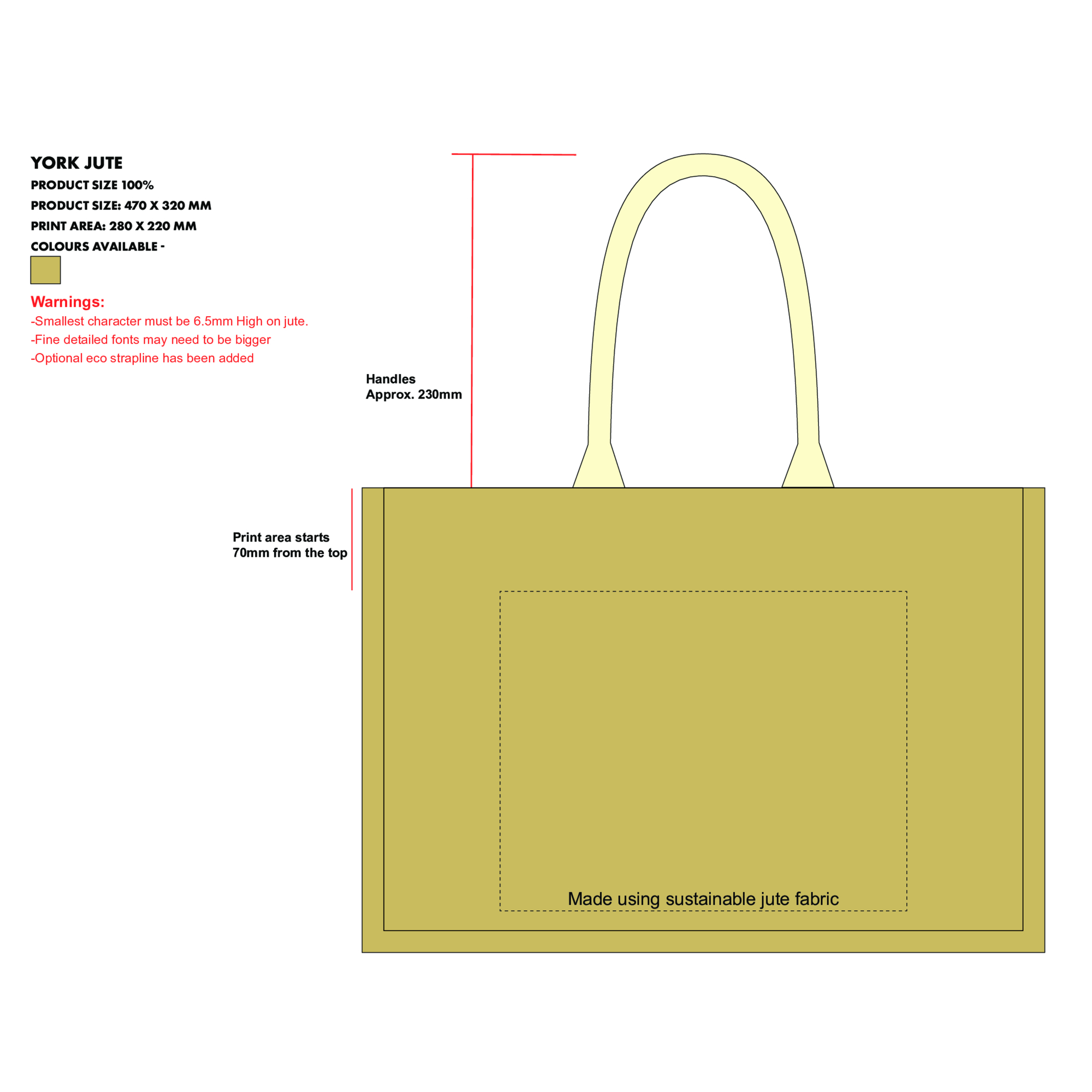 GREEN&GOOD Bolsa de yute de York (natural, Yute plastificado, 230g ...