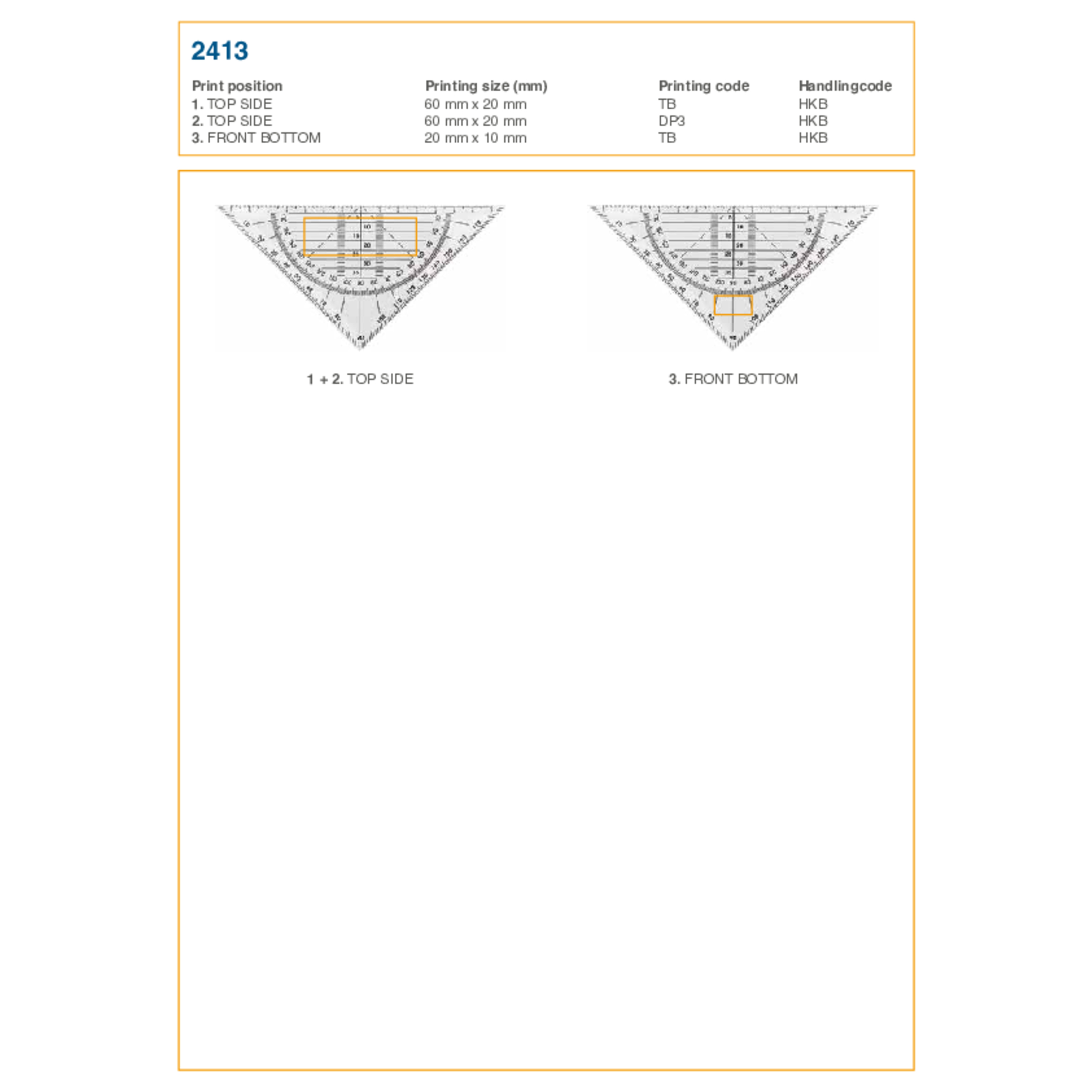 Geodreieck aus Kunststoff Jaden (Keine Größe, neutral, PS, 10g) als ...