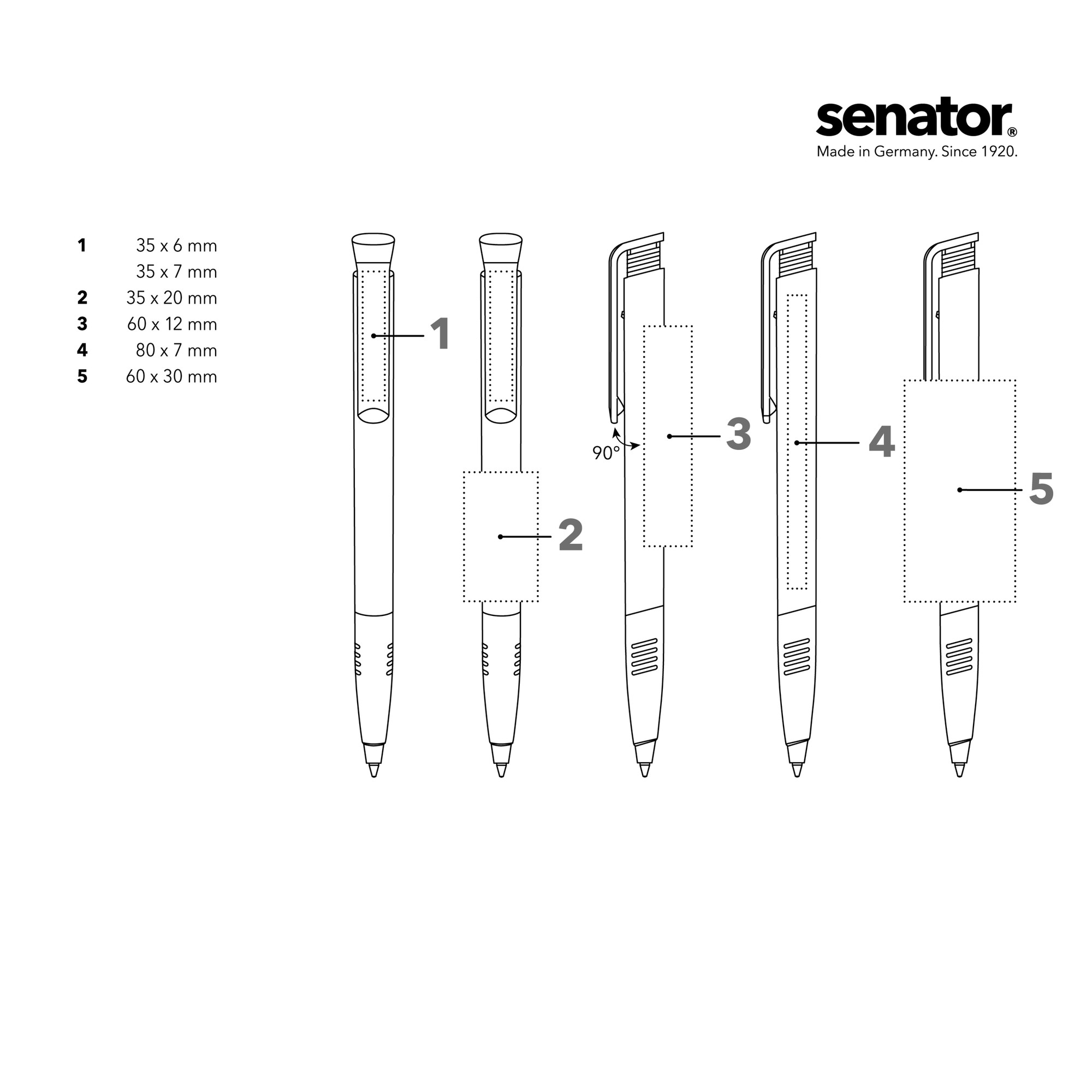SENATOR ® Super Hit Clear SG Druckkugelschreiber (pink, Kunststoff, 8g ...
