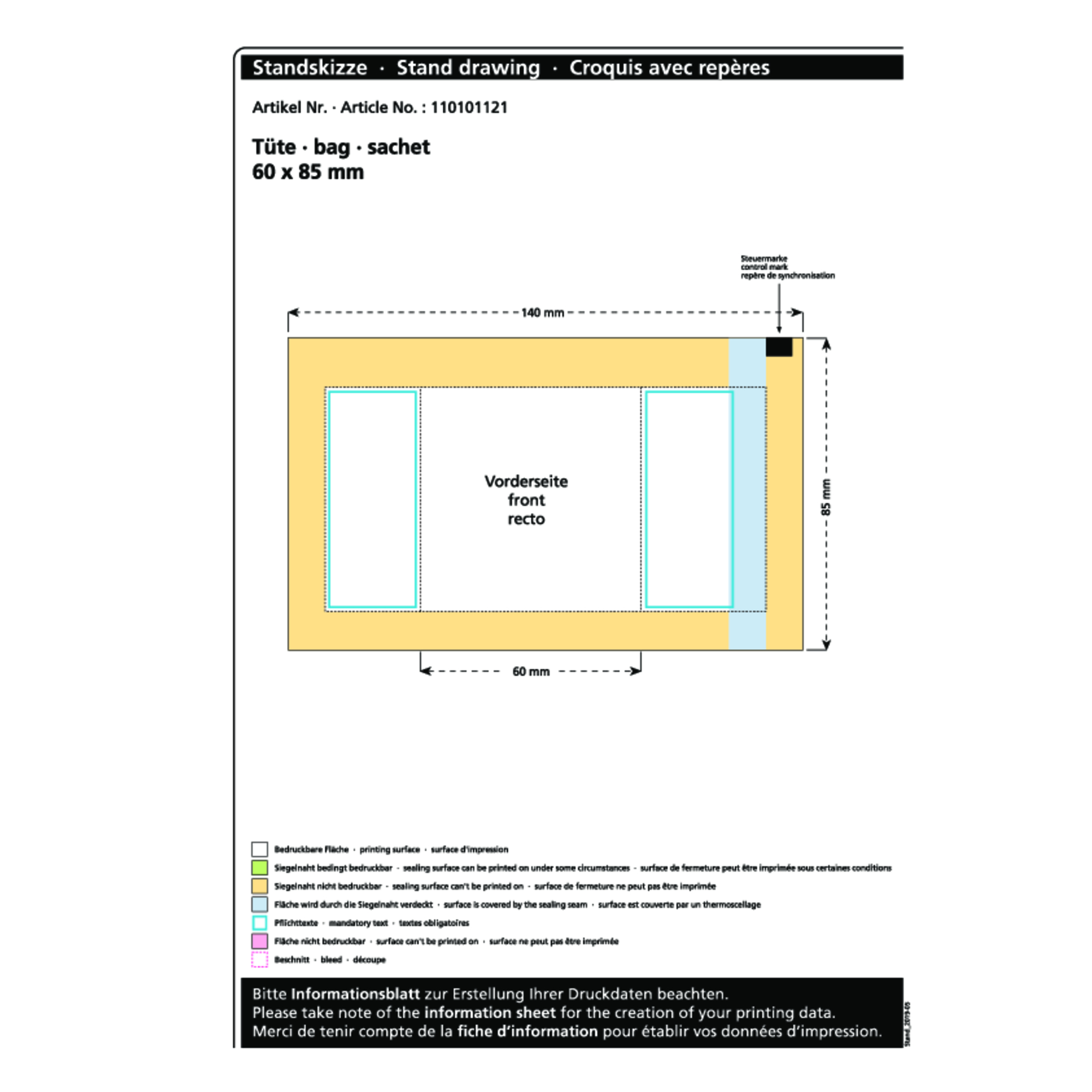 Vegane* Bio-Bärchen im kompostierbaren Tütchen (10g) als Werbegeschenke ...