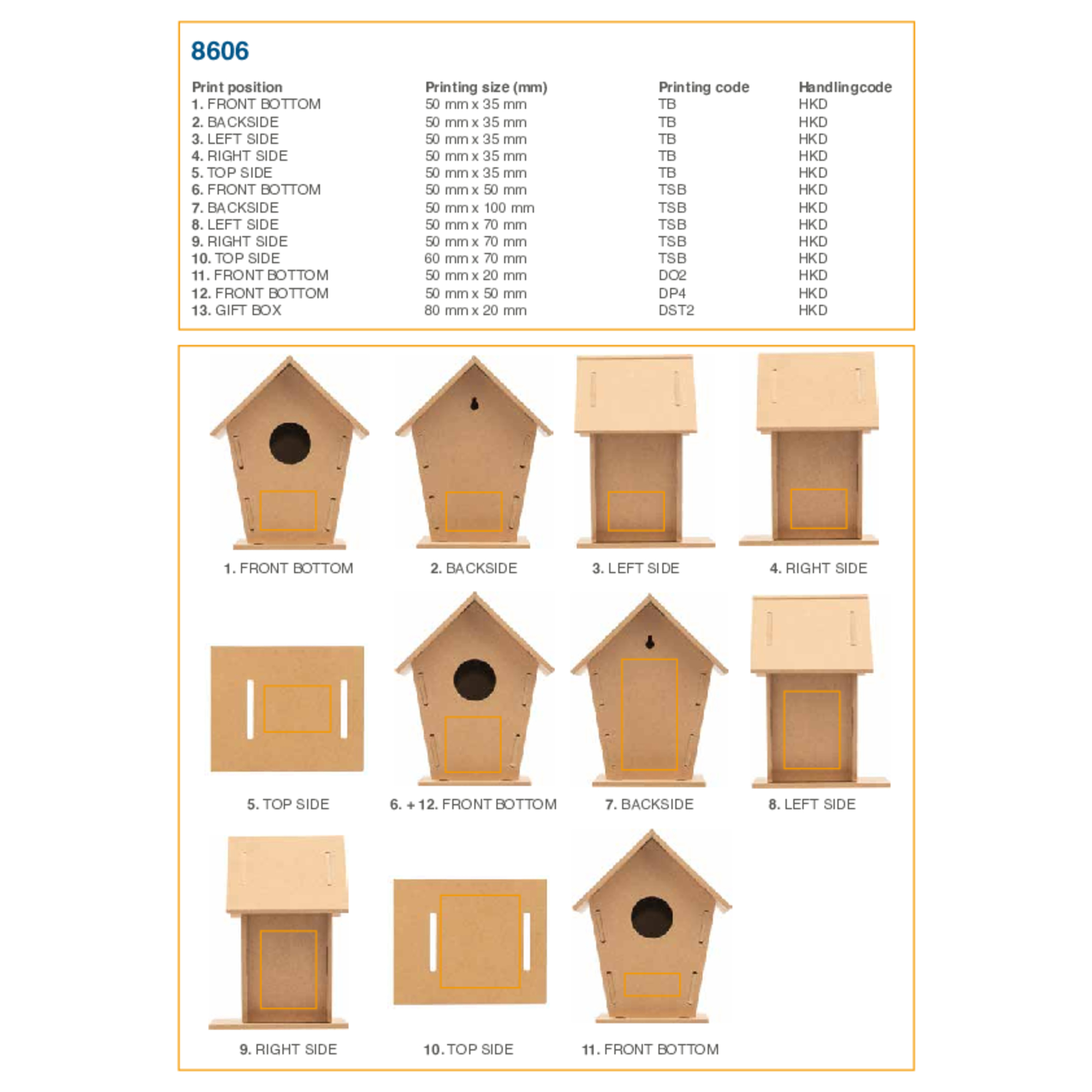 Vogelhaus ´Taylor´ aus Holz (Keine Größe, braun, Holz, MDF, 291g) als ...