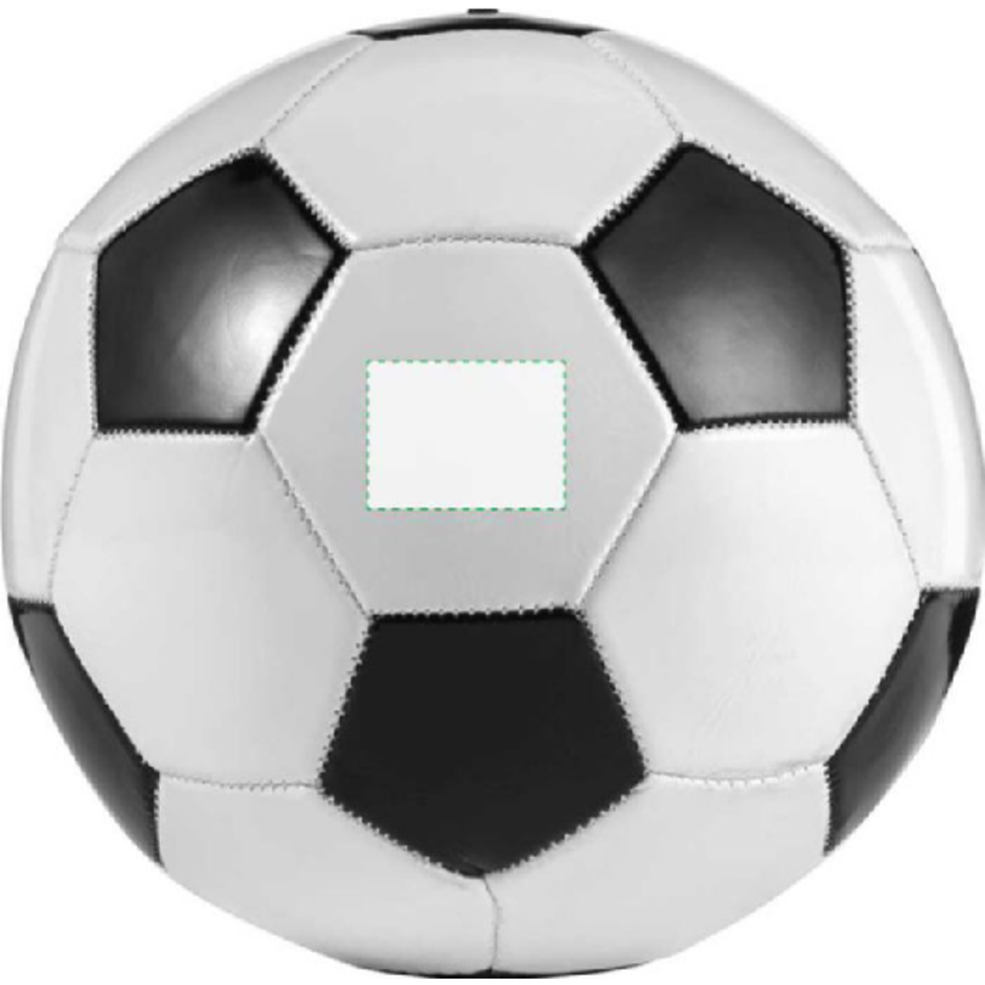 Fußball aus PVC Ariz (Keine Größe, schwarz / weiß, PVC, Kautschuk, 281g ...
