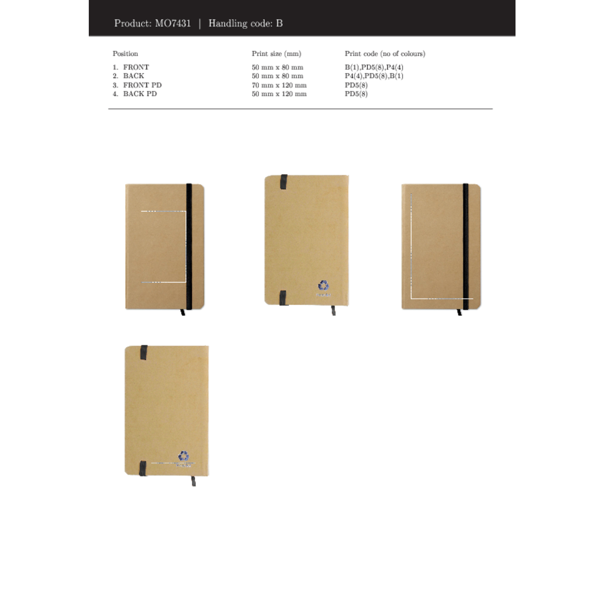 DIN A6 Notizbuch EVERNOTE (weiß, Recyceltes Papier, 119g) als ...