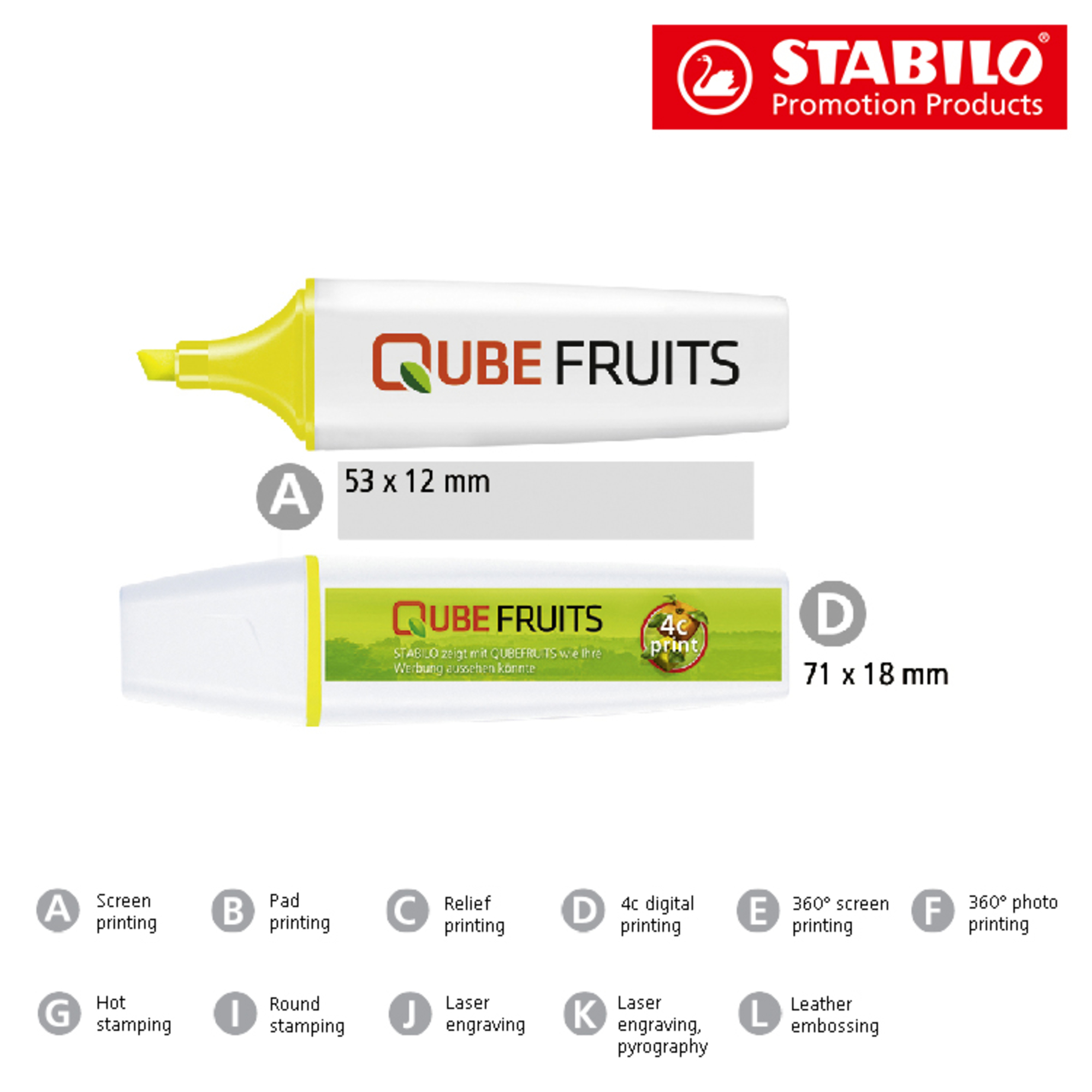 STABILO BOSS ORIGINAL Sæt med 4 highlightere (Plast, 90g) som ...