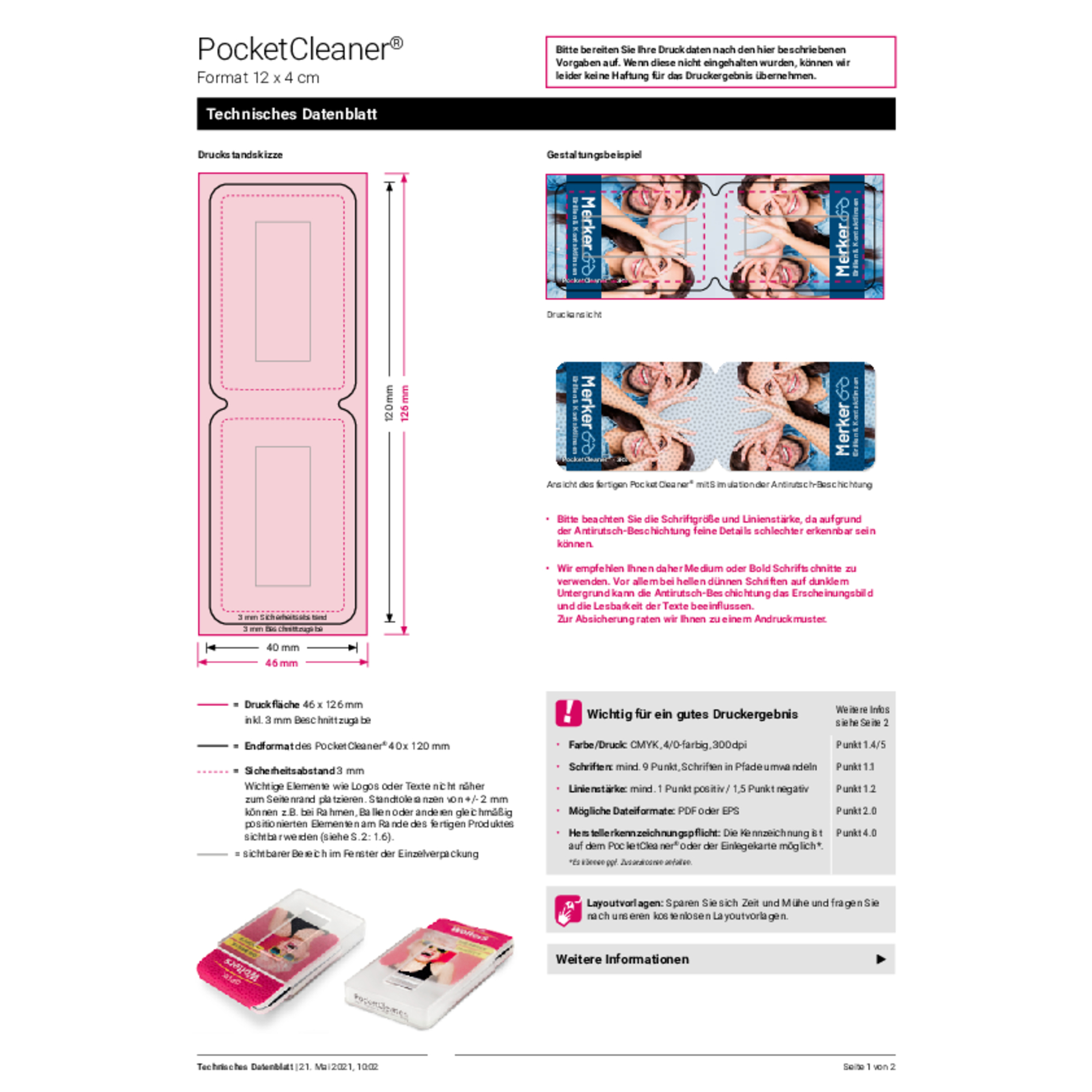 POLYCLEAN All-Inclusive PocketCleaner® Brillen- und Displayreiniger (P ...