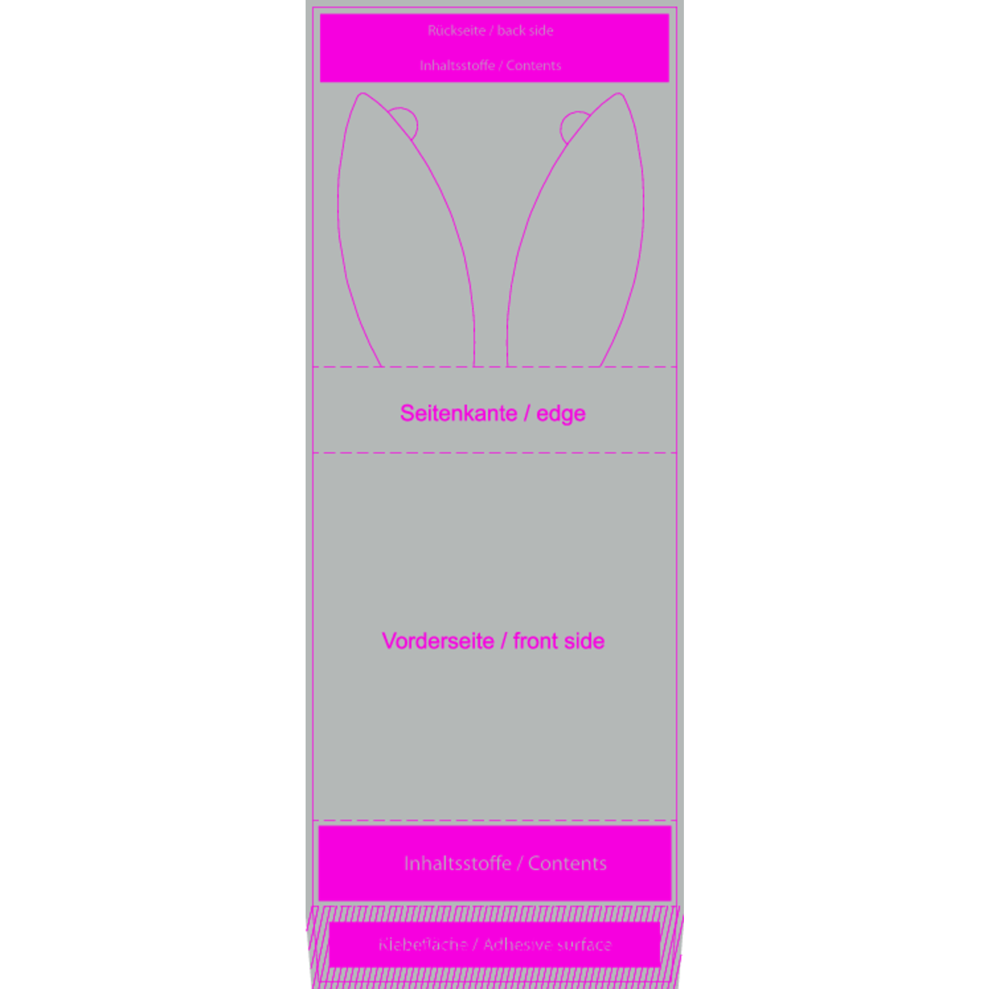 Lindt Präsent Werbeschuber "Hasenohren" Kleine Kostbarkeiten, Goldhase ...