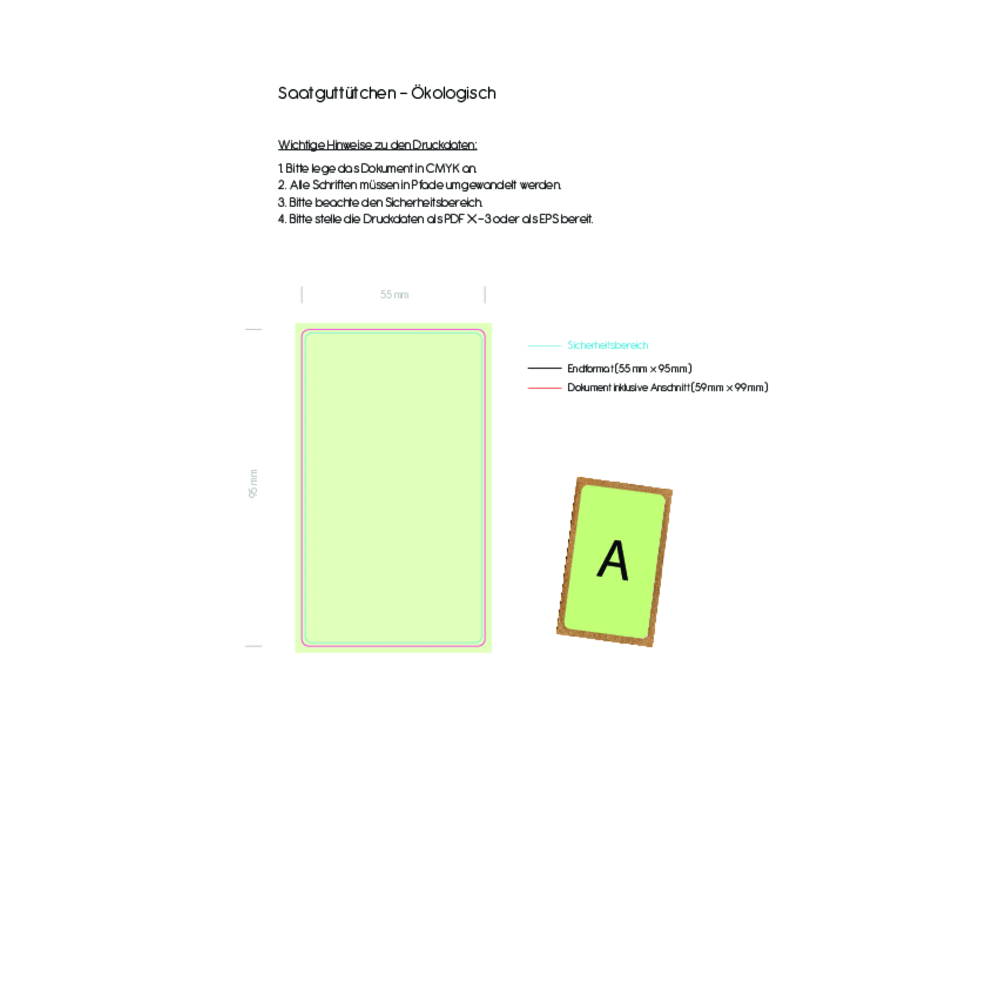 Saatguttütchen - Wildblumen (braun (Kraftpapier), Papier, Saatgut ...