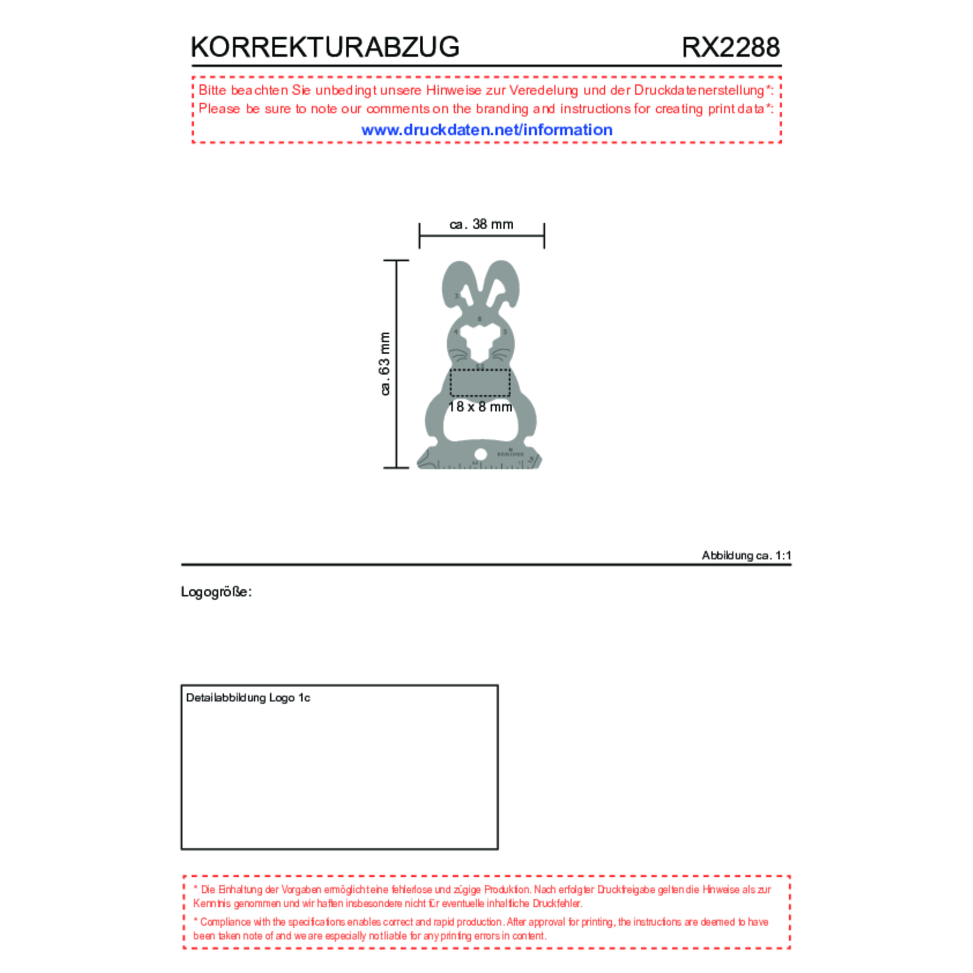 ROMINOX® Key Tool Bunny (grün, Edelstahl, 30g) als Werbeartikel Auf ...