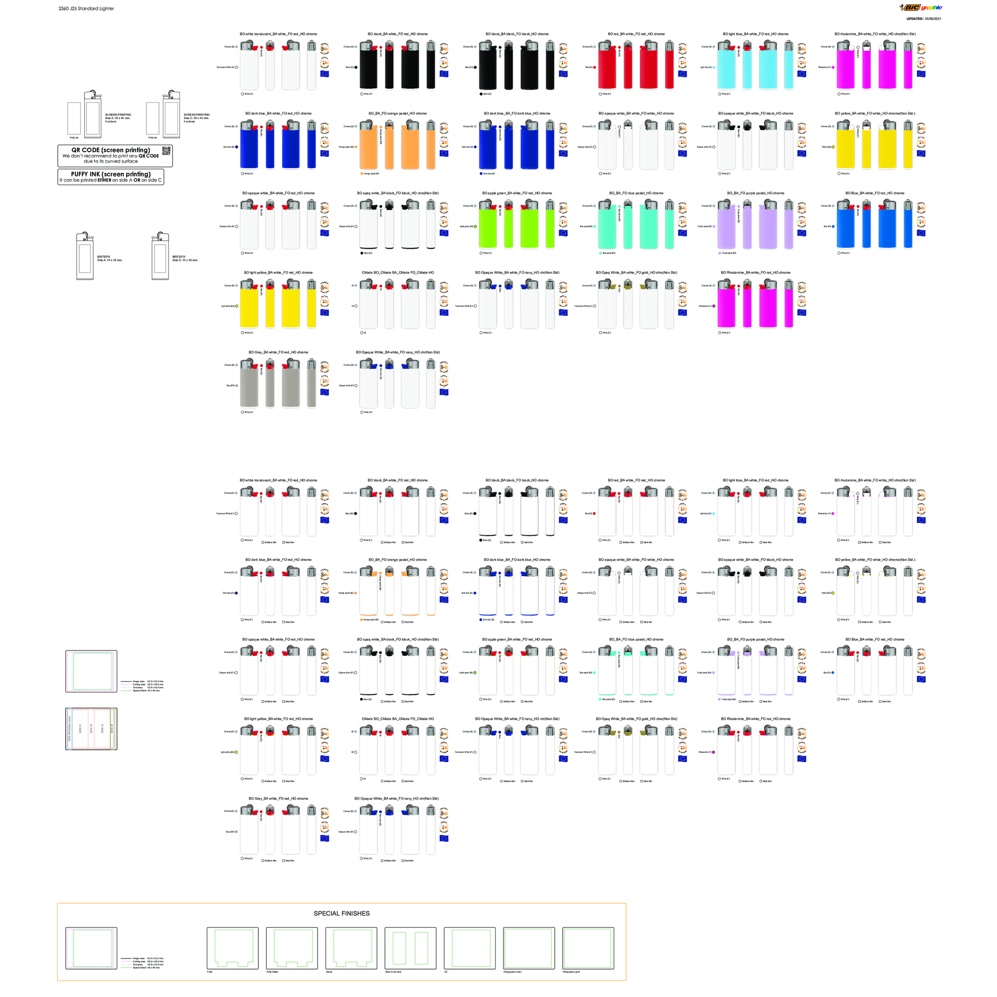 BIC ® J25 Standard Feuerzeug (pastell orange, Delrin®, Stahl, 13g) als ...