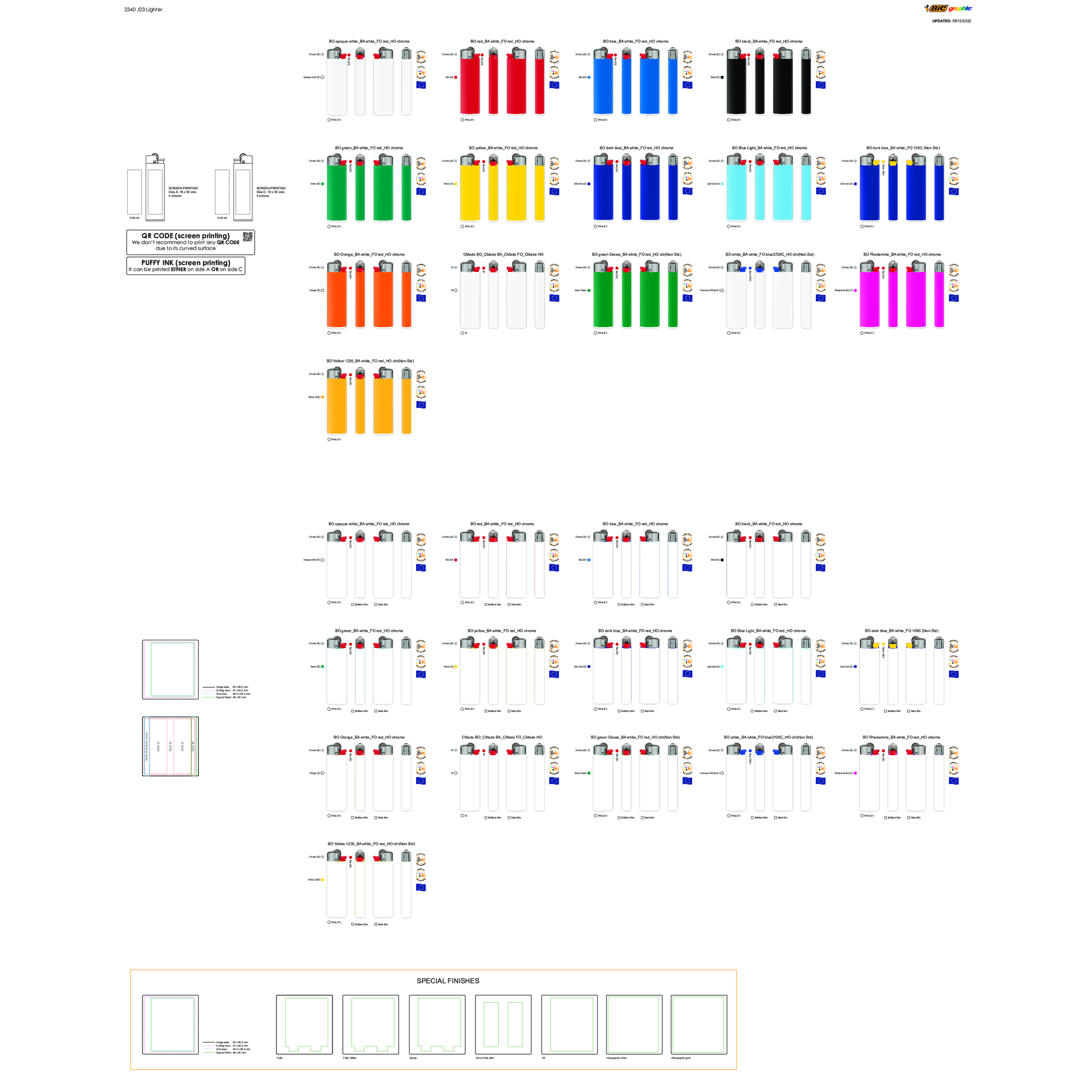 BIC ® J23 Feuerzeuge (weiss/weiss, Delrin®, Stahl, 16g) als ...