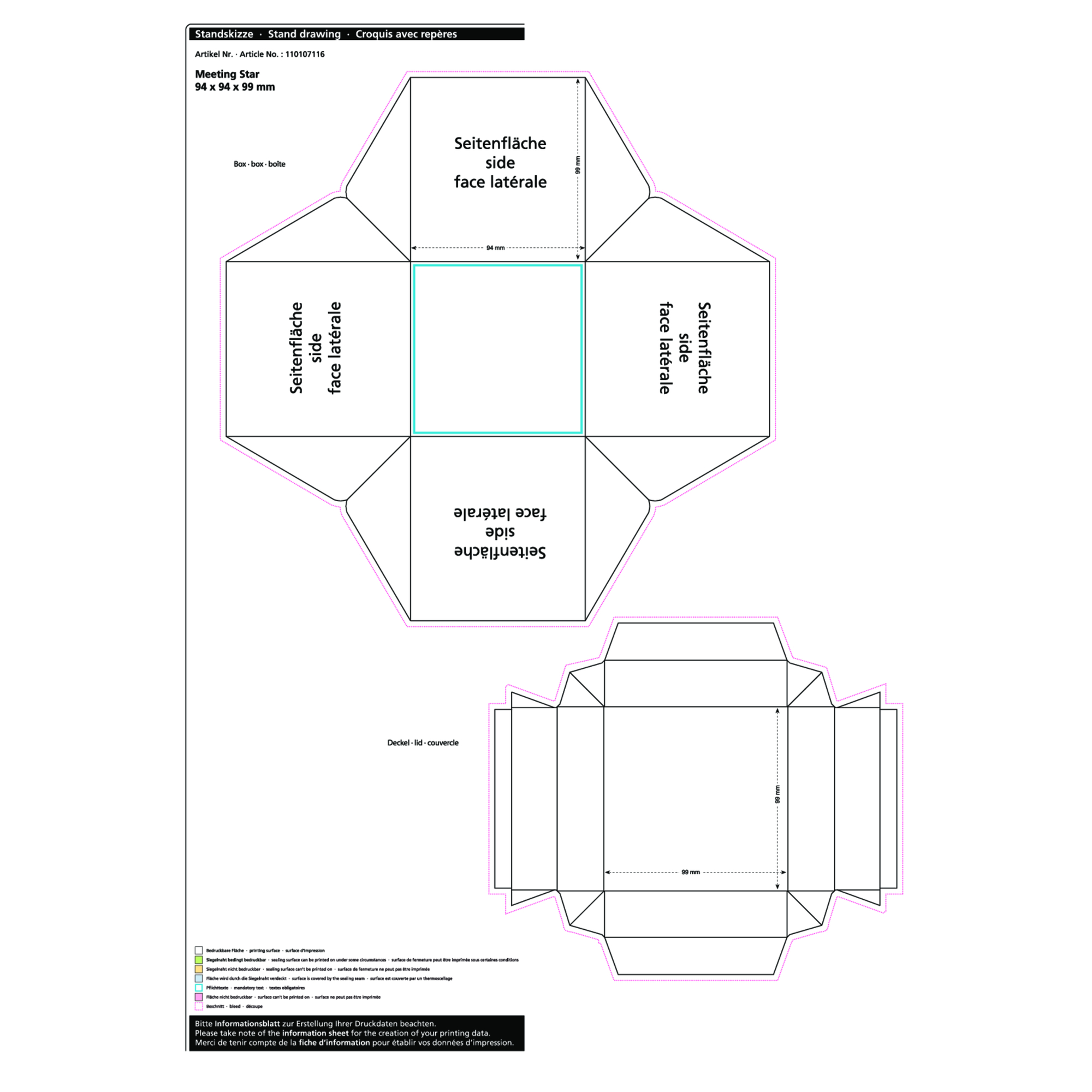 Meeting Star mit 24 Stück Celebrations (26g) als Werbeartikel Auf ...