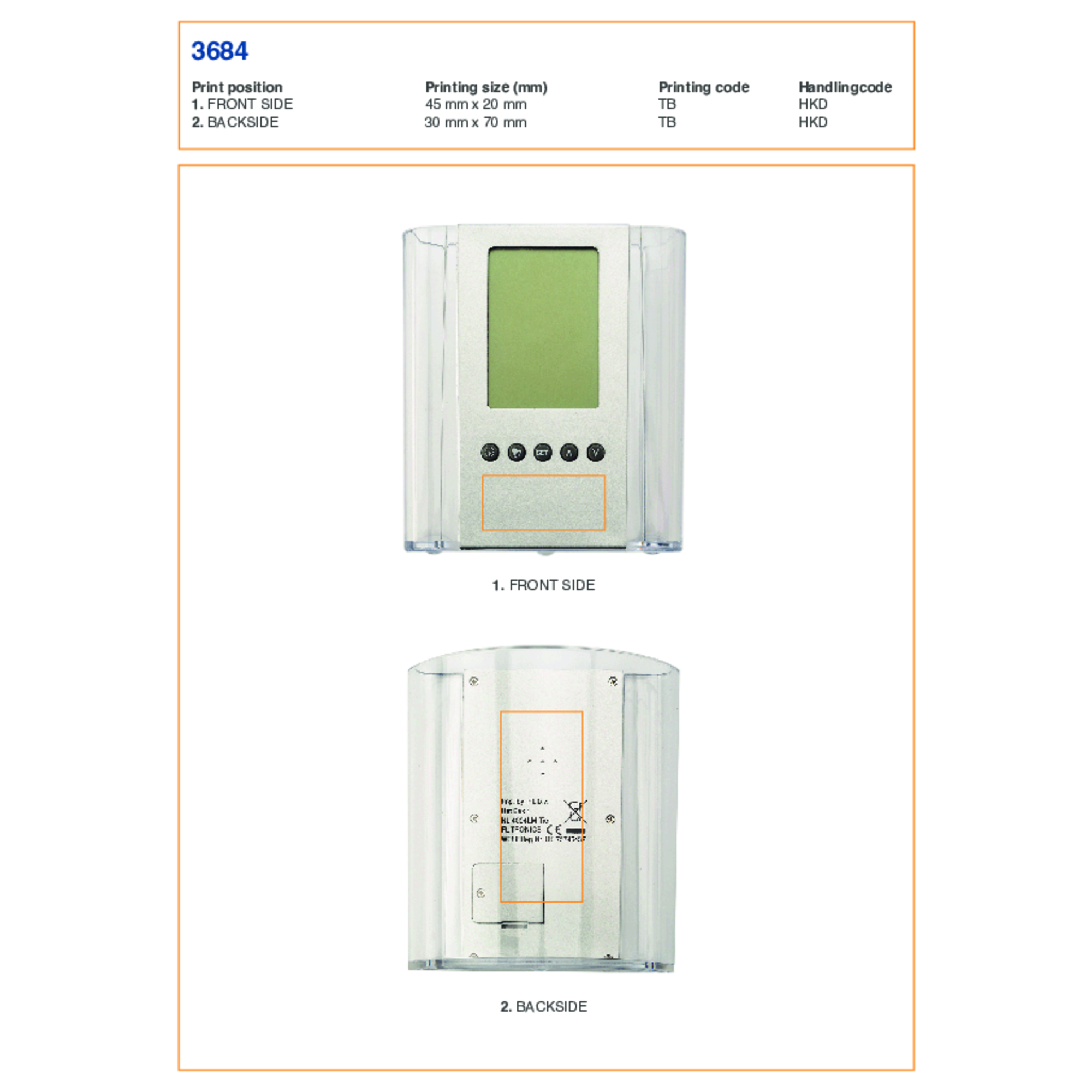 Stifteköcher aus Kunststoff Carter (schwarz / silber, ABS, Acryl, Plastik, LCD, 152g) als ...