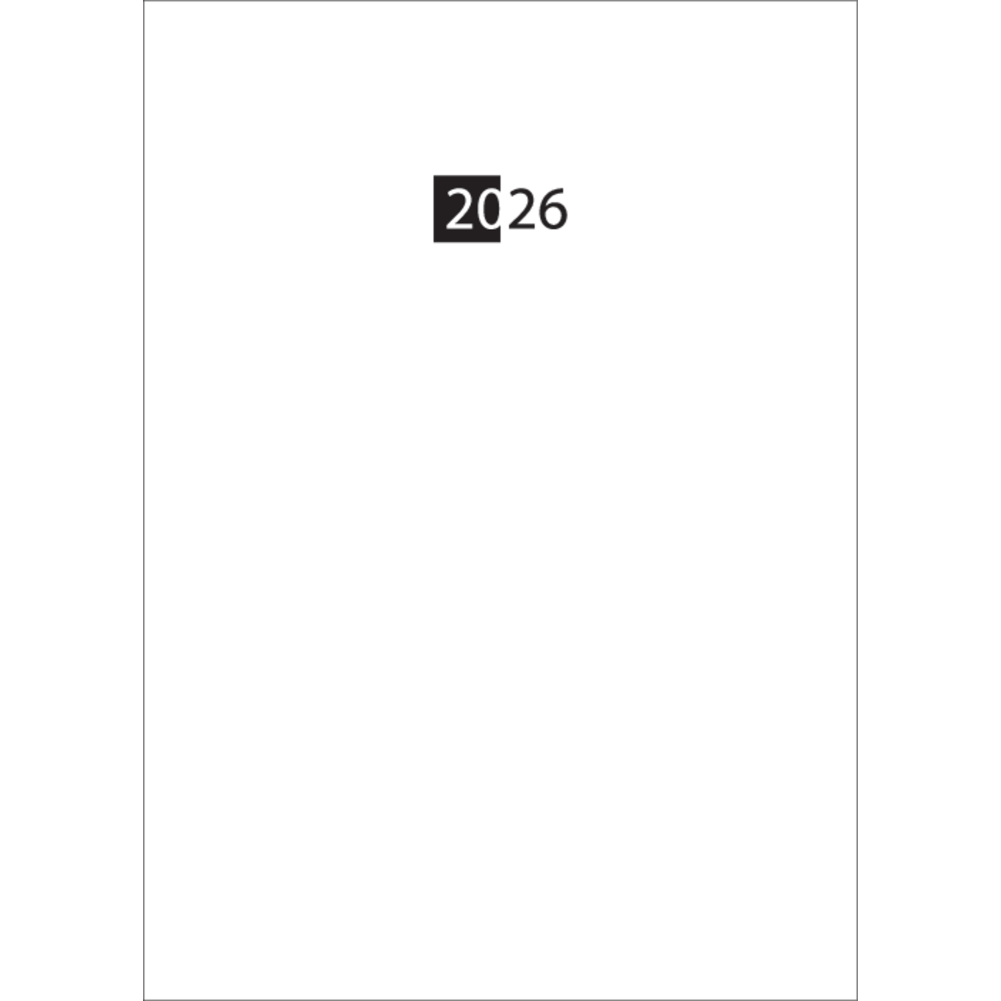 Ugekalender "Business D" (grå/blå, Papir, 363g) som reklamegaver på ...